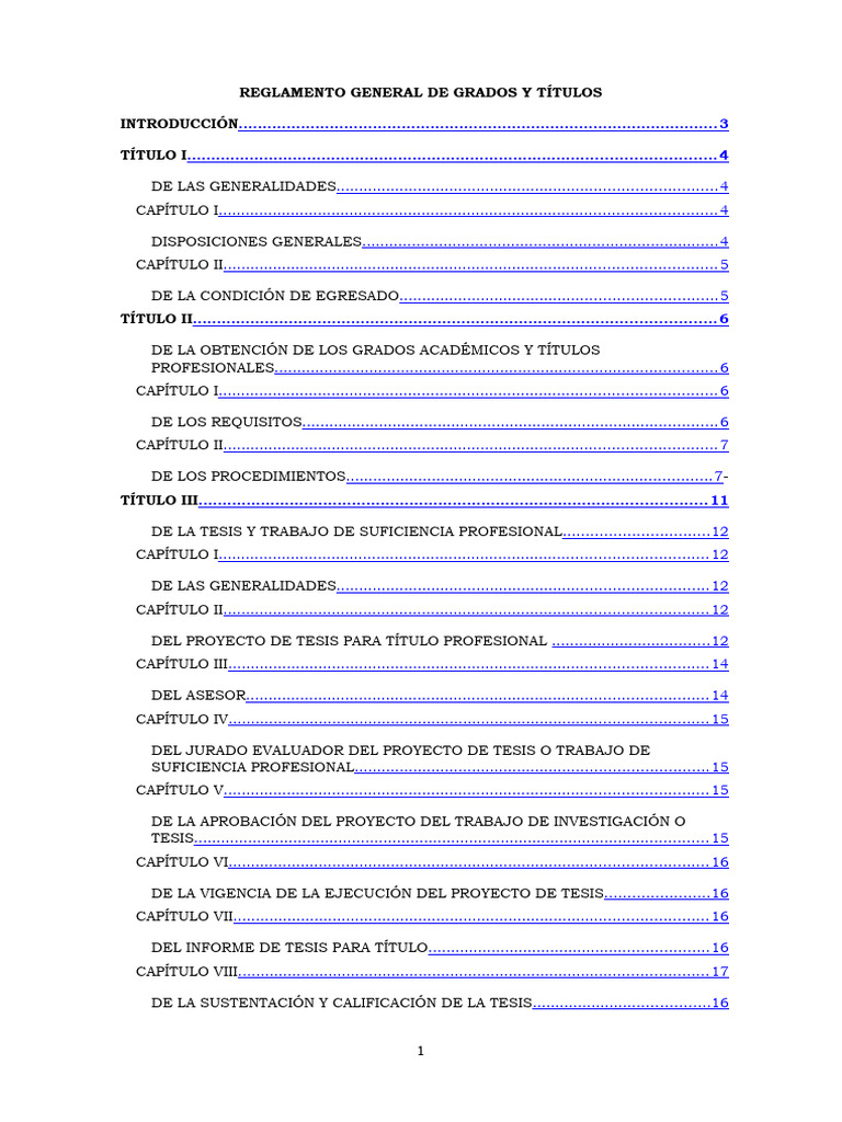 Actualizacion Reglamento General de Grados y Titulos - U P | PDF | Licenciatura | Titulo academico