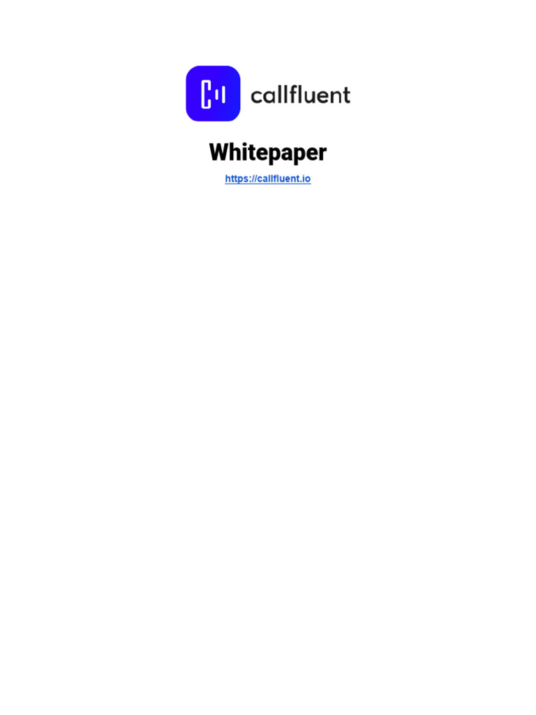 CallFluent AI: Revolutionizing Call Management | PDF | Artificial ...