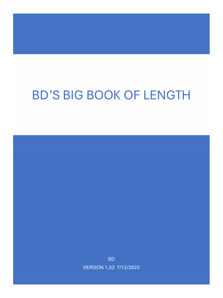 BDs Big Book of Length (Grant Jacob Scott) (Z-Library) | PDF | Tendon ...