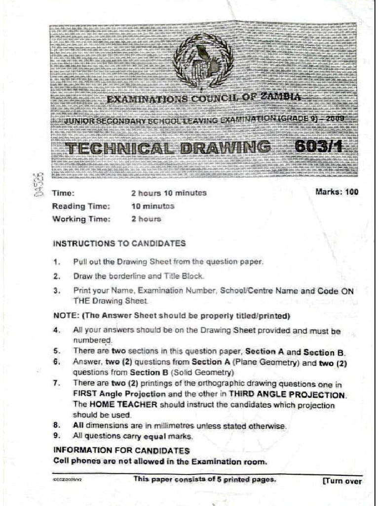 Technical Drawing 2009 I | PDF