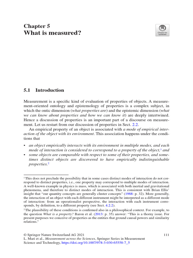 What_is_measured | PDF | Measurement | Ontology