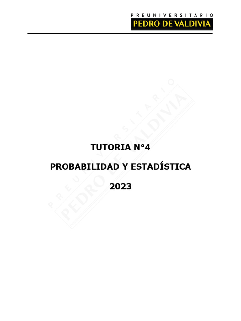 Tutoría 4 Prob y Estadistica | PDF | Azul | Perpendicular