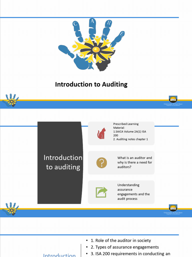 1. Introduction to Auditing | PDF | Audit | Financial Audit