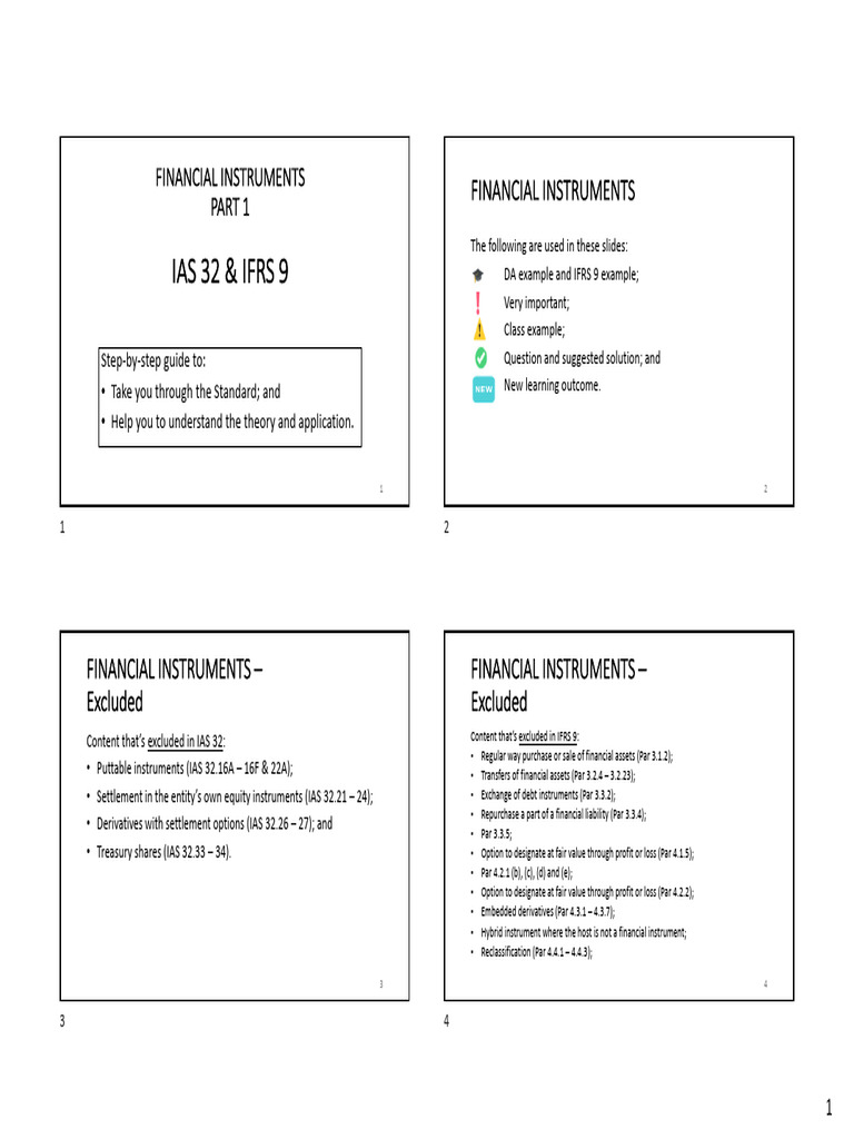 IFRS 9 - (IAS 32) part 1 | PDF | Fair Value | International Financial ...