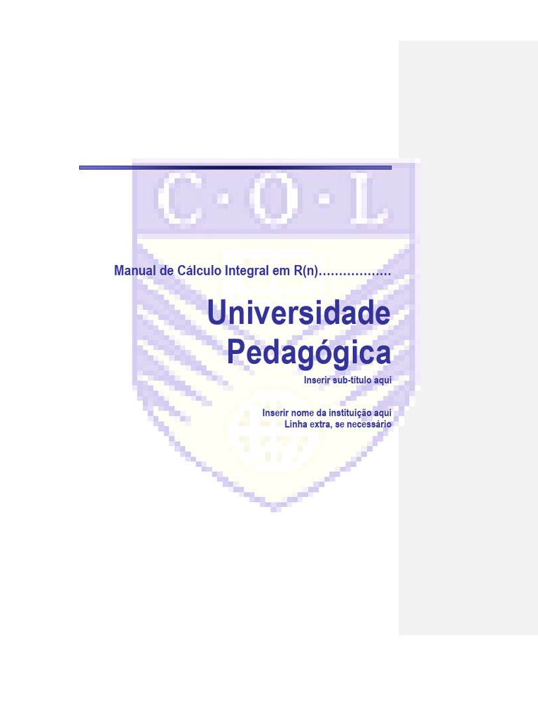 Modulo de Calculo Integral MaioR (N) | PDF | Integrante | Cálculo
