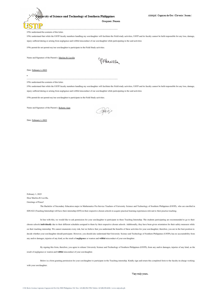 Letter-to-Parent | PDF