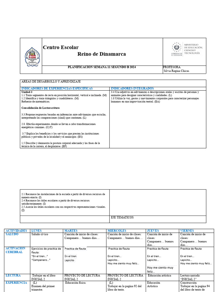 Segundo Grado Semana 11 24 | PDF