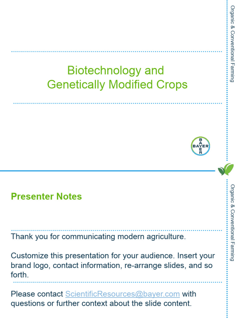 Biotechnology and Genetically Modified Crops - 12-16-20 Final | PDF | Genetically Modified ...