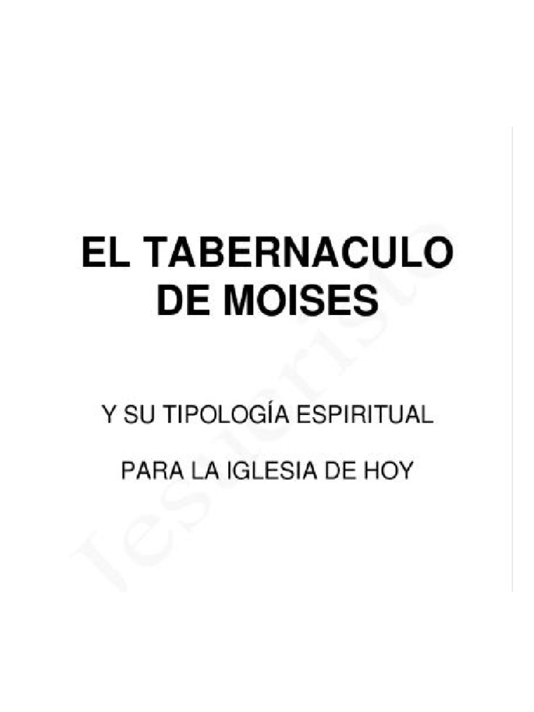 EL TABERNACULO Y SU TIPOLOGIA | PDF