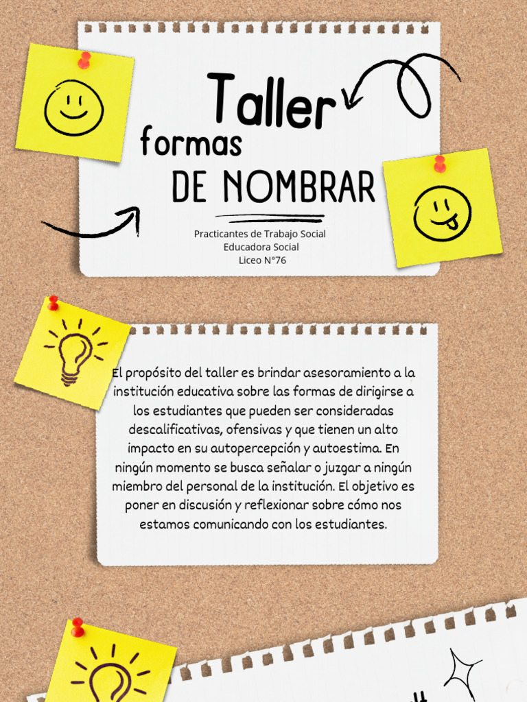 Presentacion Formas de Nombrar | PDF | Sicología | Conceptos psicologicos