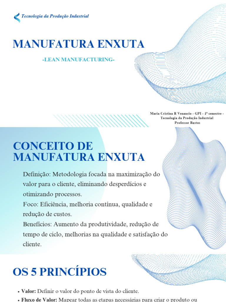 Manufatura Enxuta (Lean Manufacturing) | PDF | Fabricação enxuta | Despesa