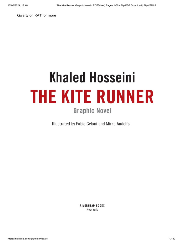 The Kite Runner Graphic Novel (PDFDrive) Pages 1-50 - Flip PDF Download ...