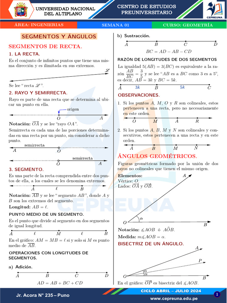 Cuadernillo-SEGMENTOS Y RECTAS - ESTUDIANTES | PDF | Ángulo | Línea ...