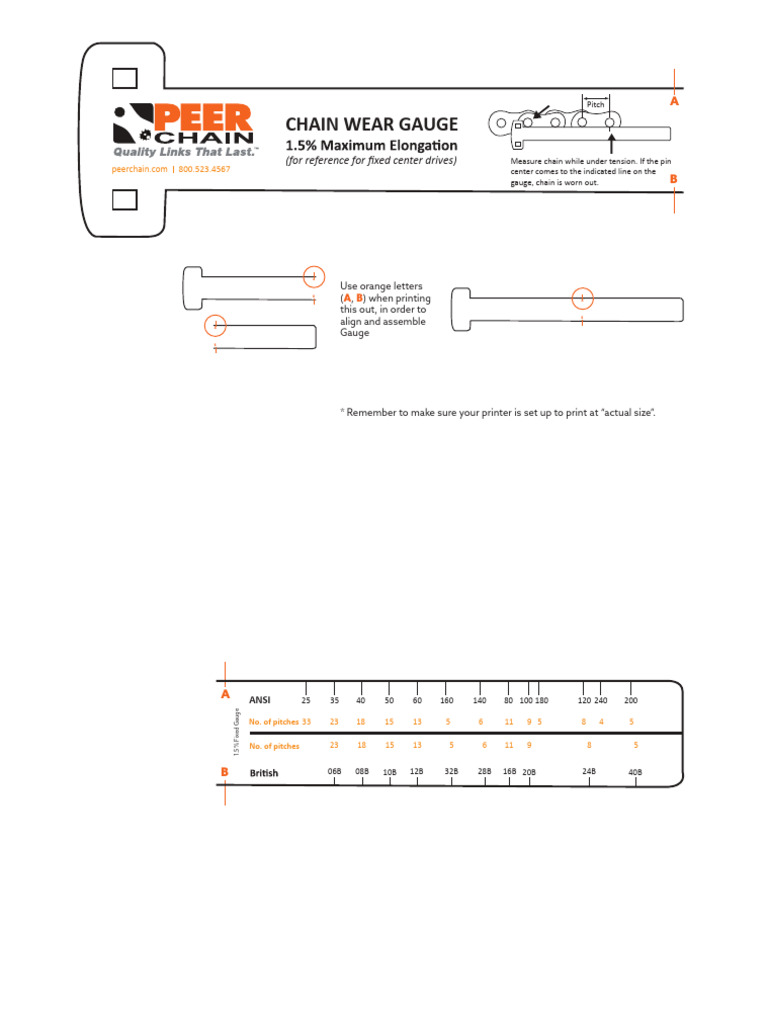 Chain Wear Gauge 2 | PDF