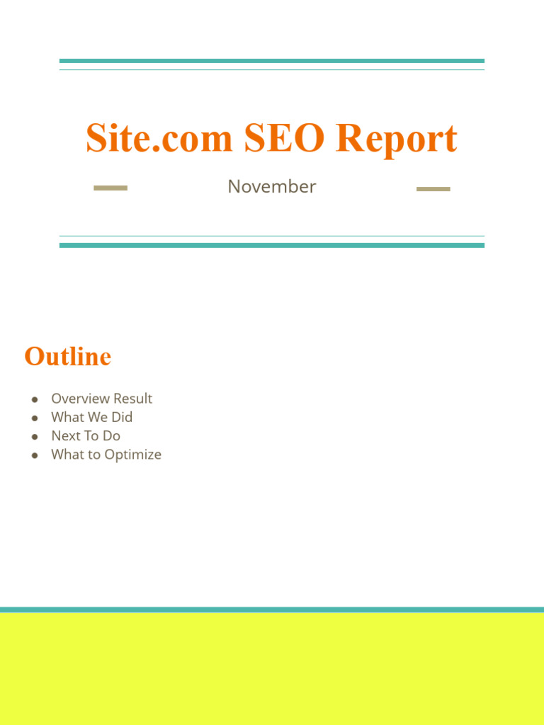 SEO Sample Report - SEO Class | PDF | Search Engine Optimization | Computing