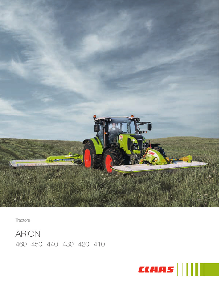 Claas Arion 460 440 | PDF | Automatic Transmission | Tractor