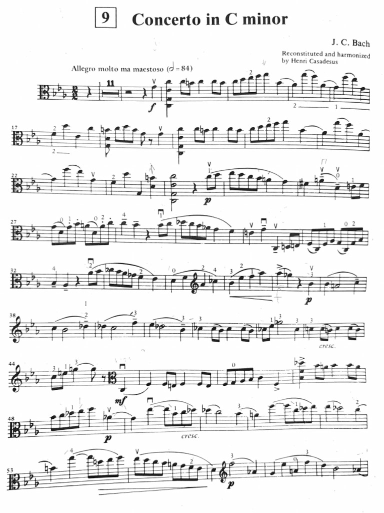 J.S. Bach Concerto in C Minor | PDF