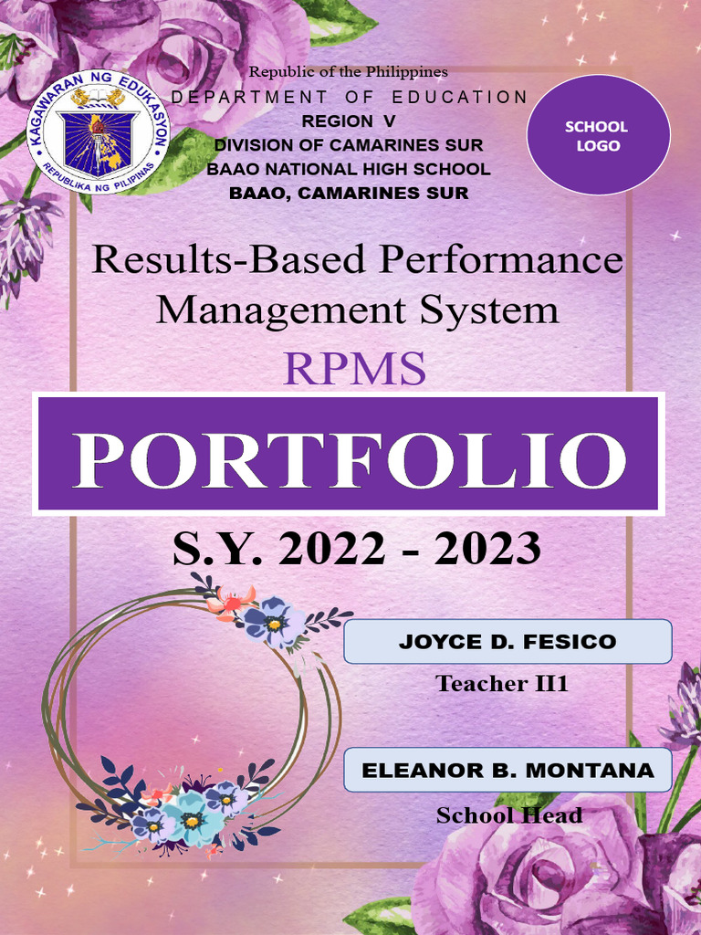 FINAL 01 RPMS 2022-2023 PURPLE TEMPLATE - Results-Based-Performance ...