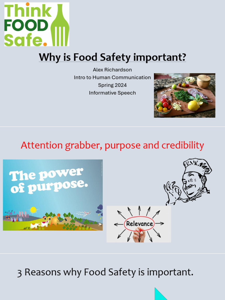 Food Safety Presentation | PDF | Food Safety | Foodborne Illness