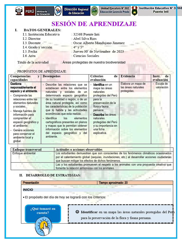 Sesion 30 Nov 2° DPCC 4° y 5° CC - Ss | PDF | Movimiento conservacionista | Fauna
