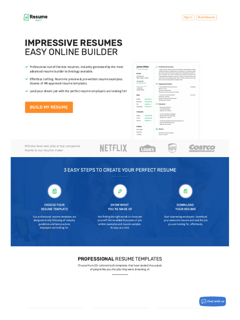 Resumebuild Com en Resume Reviews | PDF | Résumé | Internet
