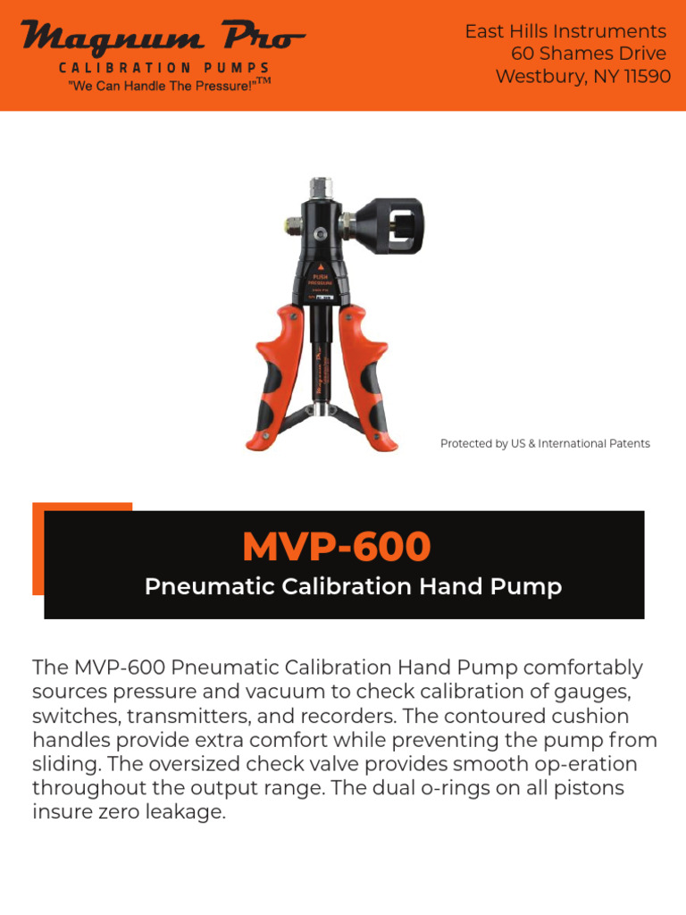 mvp-600 | PDF | Valve | Pump