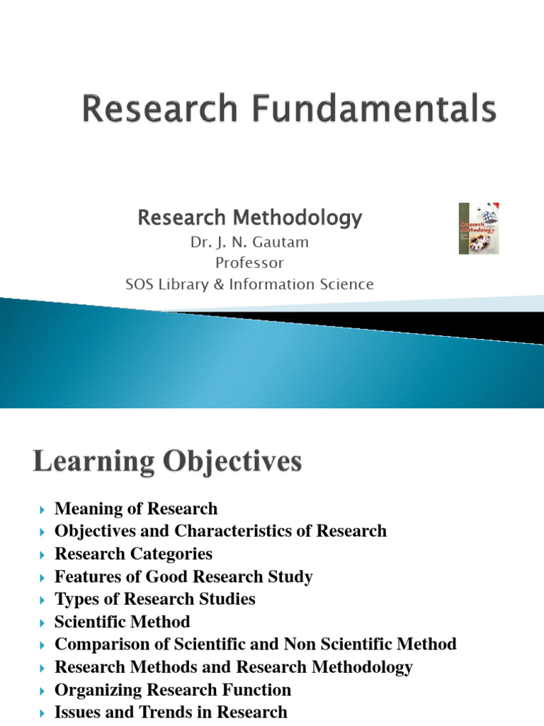 M.L.ISc PPT On Research Fundamentals by Prof. J N Gautam1111 | PDF ...