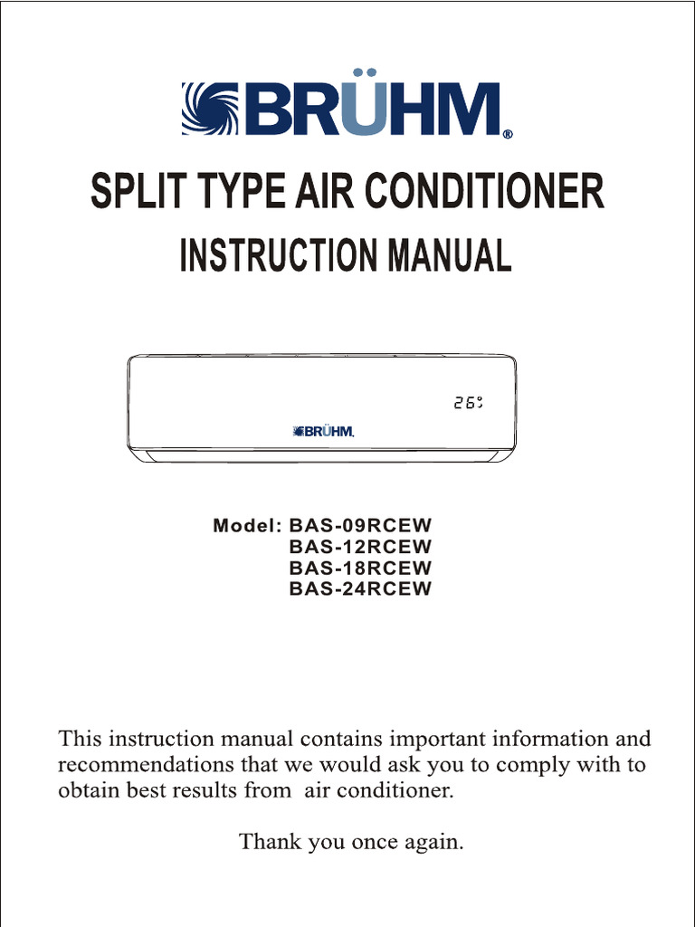 Bruhm AC | PDF | Ac Power Plugs And Sockets | Air Conditioning