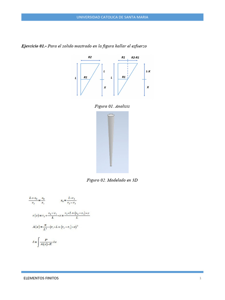 SEMANA 1 ELEMENTOS FINITOS | PDF | Método de elementos finitos | Mecánica