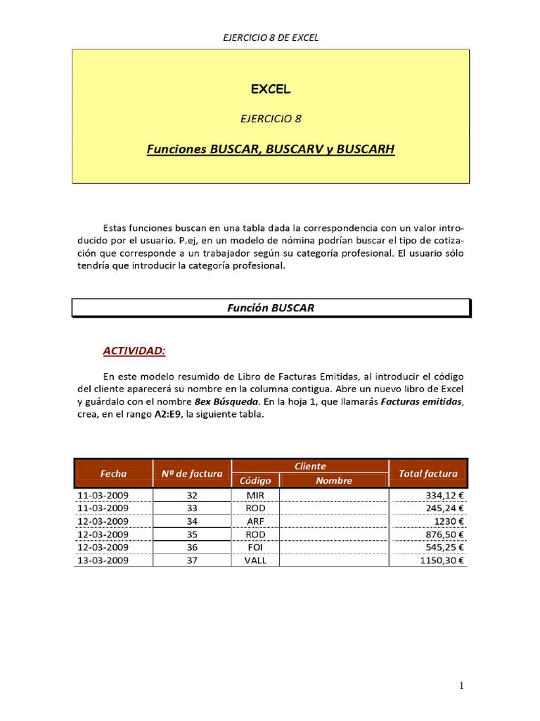 04.funcion Buscar BuscarV BuscarH | PDF