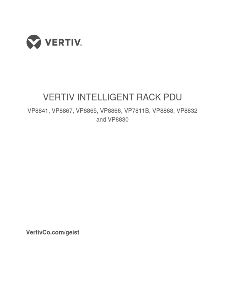 Vertiv Intelligent Rack Pdu Instruction Manual | PDF | Ip Address ...