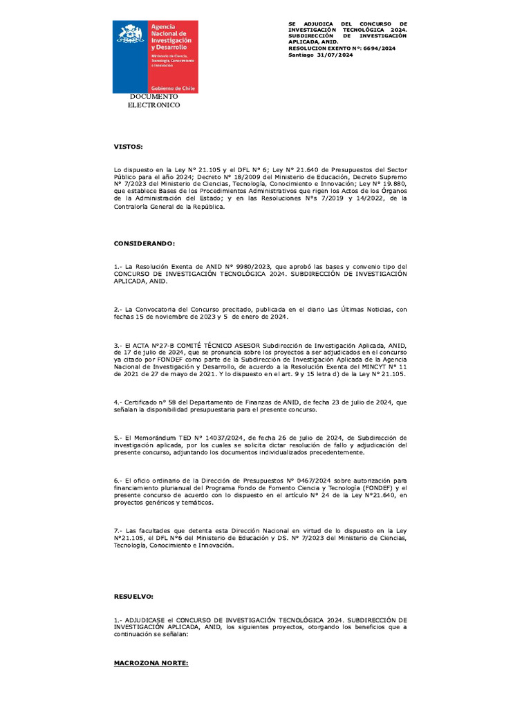 Rex 6694 2024 Adjudica Concurso IT2024 - HNTXlxTd0n70vPwjVlmut6Lb68gn6hP | PDF