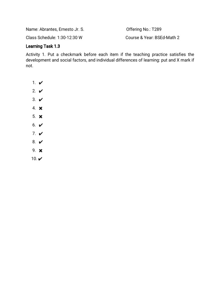 Pred128 Learning Task Assessment 1 3 Pdf