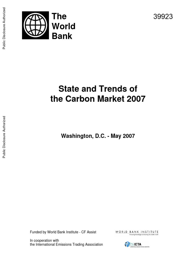 World Bank (2007) State and Trends of Carbon Market 2007 | PDF | Clean ...