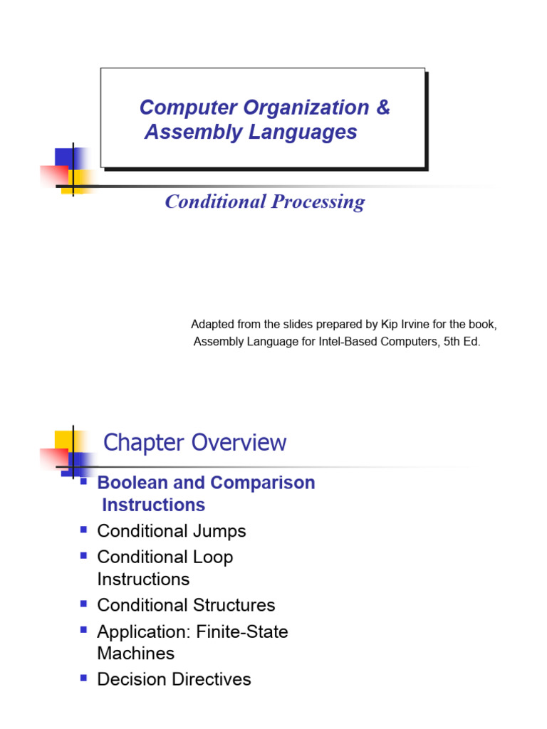 Conditional Processing | PDF | Assembly Language | Control Flow