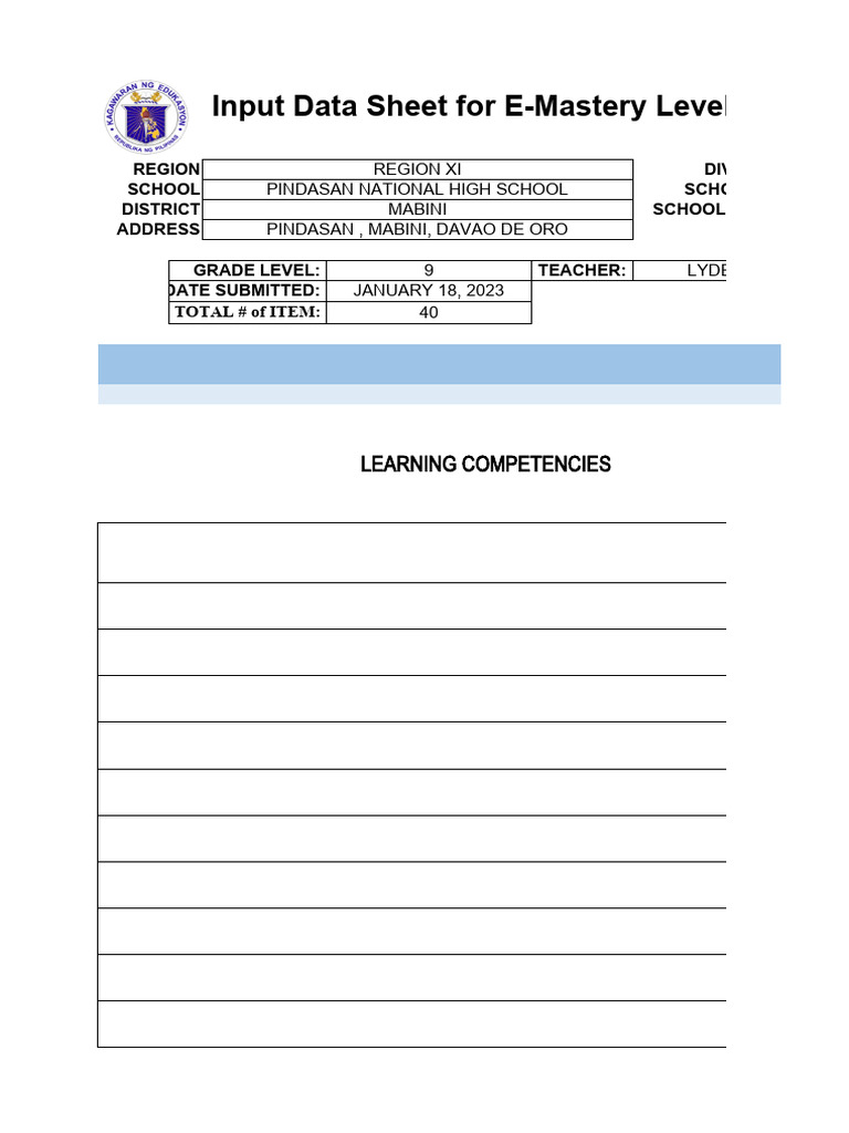 Modified Electronic TOS v.1.0 - (Protected Version 300 Students) | PDF ...