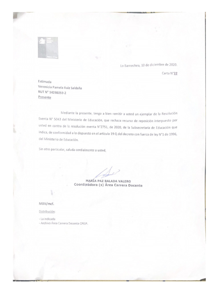 Resolucion Exenta | PDF