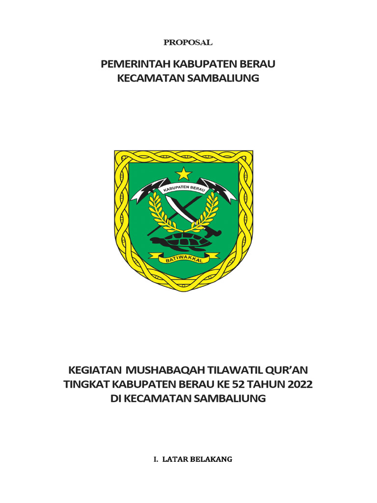 PROPOSAL MTQ | PDF | Karier & Perkembangan | Ilmu Sosial