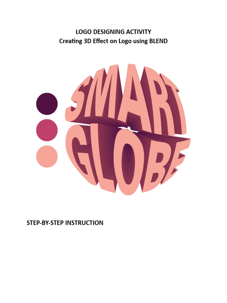 3D Logo Design with Blend Tool Guide | PDF | Graphical User Interfaces ...