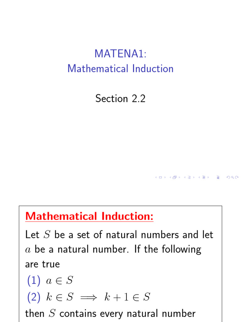 Mathematical Induction | PDF | Inequality (Mathematics) | Deductive Reasoning