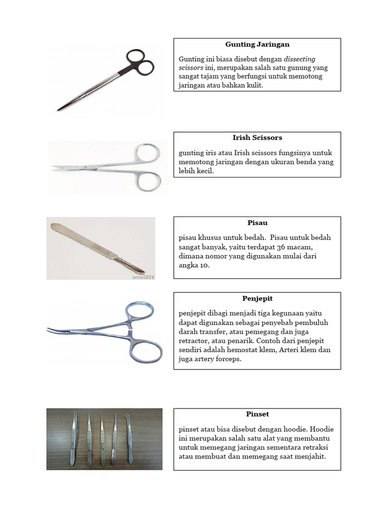 Alat Alat Instrumen Bedah | PDF