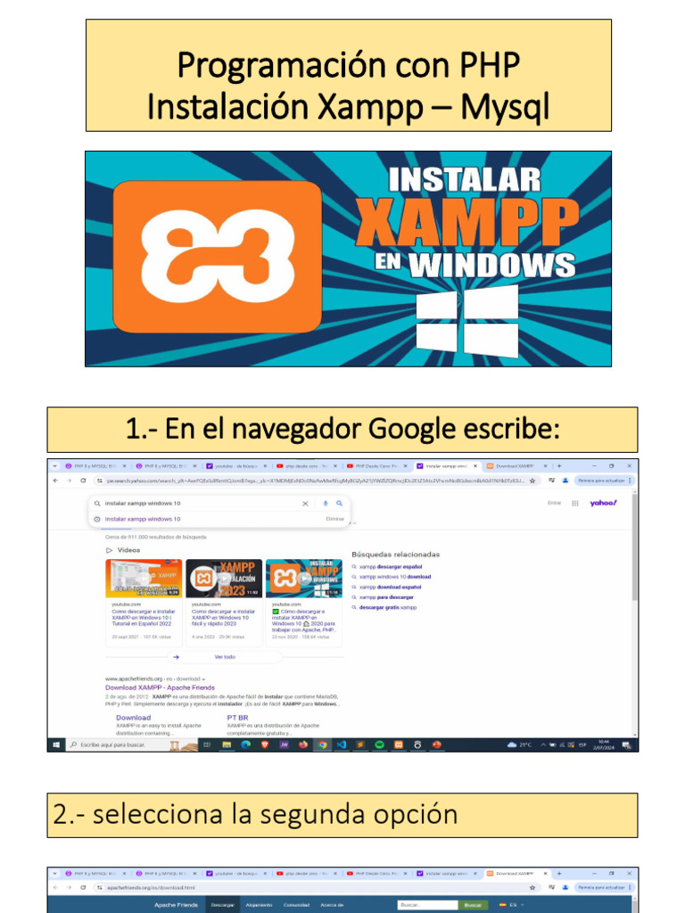14VA SEMANA Instalando Servidor Local en PHP | PDF