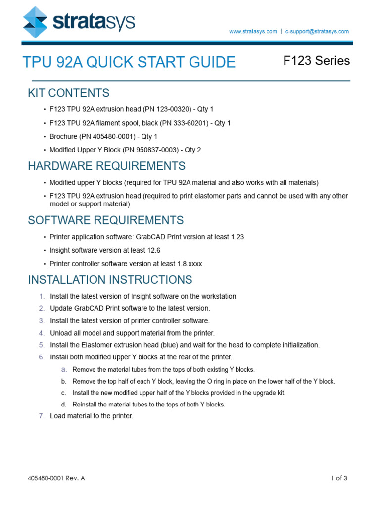 Quick Start Guide - F123 TPU 92A | PDF | Printer (Computing) | Software