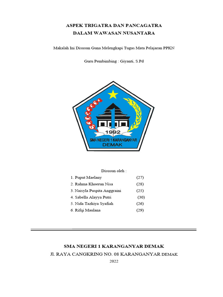 Aspek Trigatra dan Pancagatra Nusantara | PDF