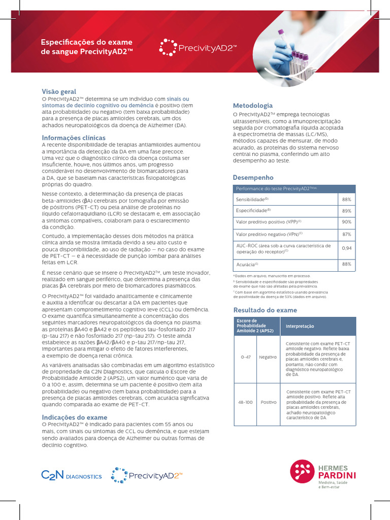 02 - PrecivityAD2 - Marca - Hermes Pardini | PDF | Especialidades ...