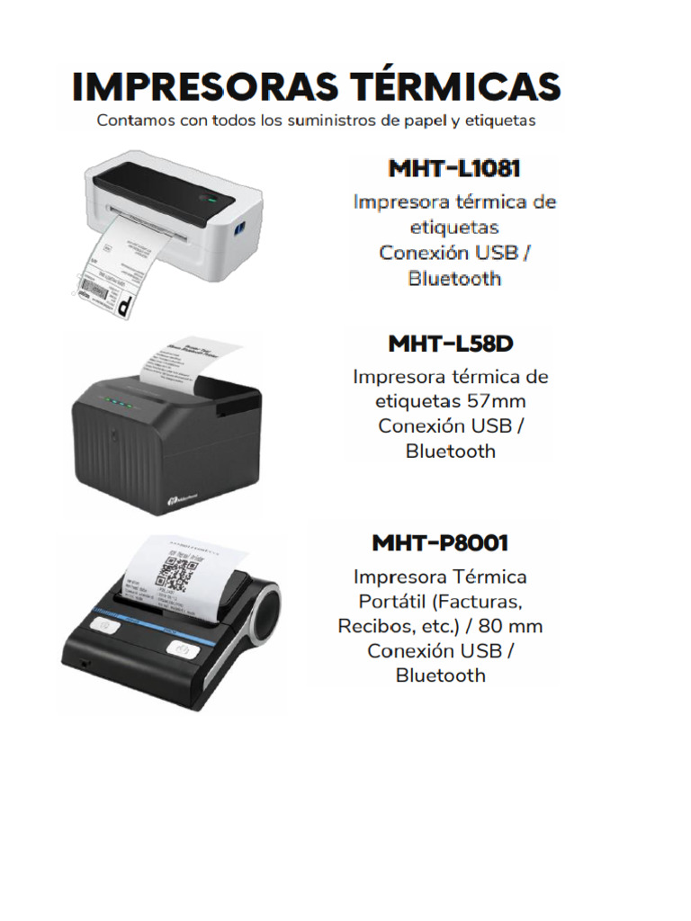 Impresoras Termicas | PDF