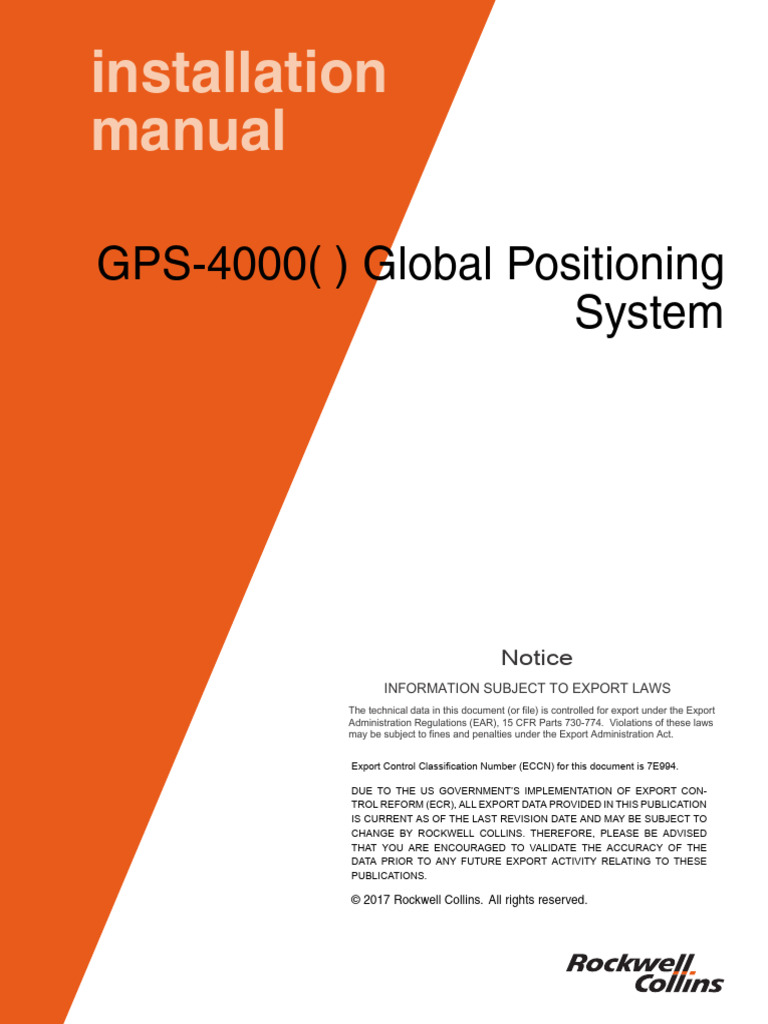 GPS-4000 Install Man | PDF | Electrostatic Discharge | Global ...