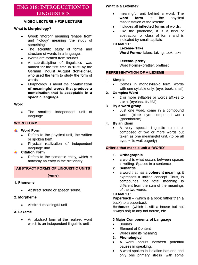 ENG-018-P2 | PDF | Word | Morphology (Linguistics)