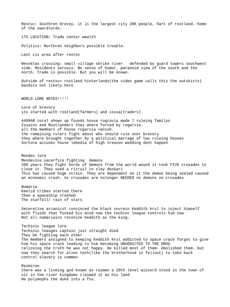 Restov Southren Brevoy, It Is The L | PDF