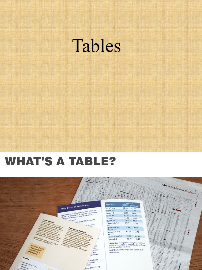 HTML Table Structure and Usage Guide | PDF | Computers